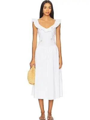 Frankies Bikinis Georgia Poplin Midi Dress - Angel's Meadow