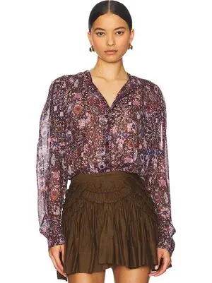 Isabel Marant Noeline Top - Plum