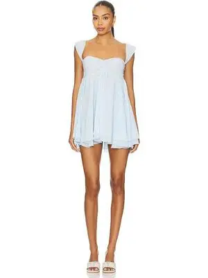 BELLA VENICE Princess Mini Dress - Baby Blue