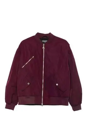 Patrizia Pepe Zip-up Bomber Jacket - Red