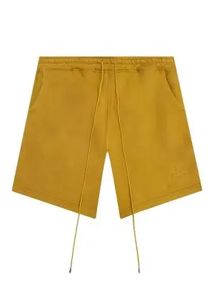 Rhude Logo-embroidered Track Shorts - Yellow