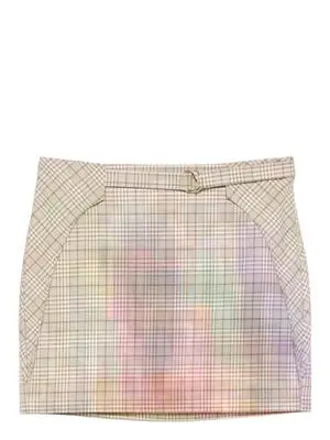 PATRIZIA PEPE Plaid Mini Skirt