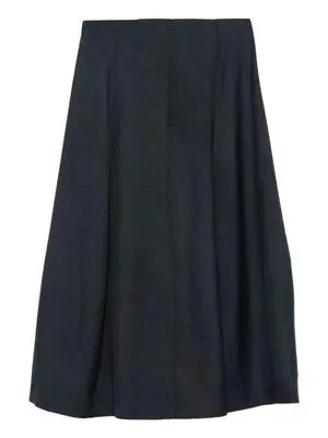 Theory Pleated Midi Skirt - Blue
