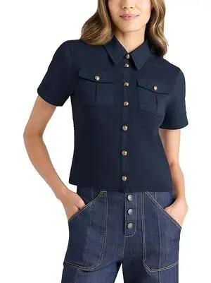Cinq À Sept Tiana Shirt - Navy