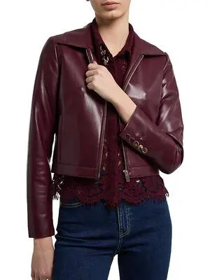 Generation Love Lola Faux Leather Jacket - Cabernet