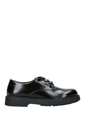 Giorgio Armani Leather Lace-up Shoes - Black