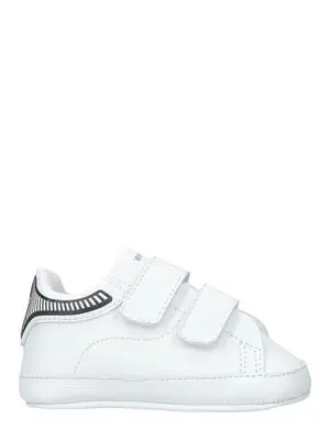 Giorgio Armani Leather Crib Sneakers - White