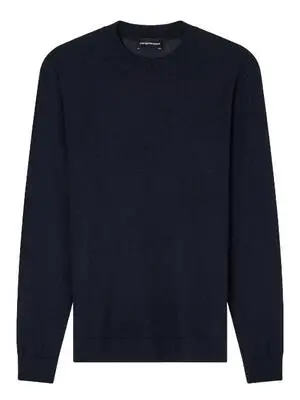 Emporio Armani Virgin Wool Sweater - Blue