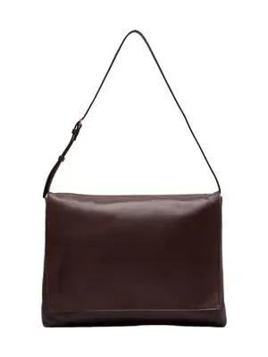 THE ROW Leather Shoulder Bag - Brown