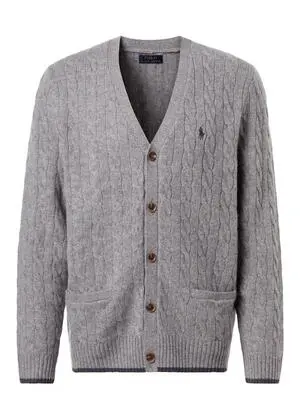 Polo Ralph Lauren Cable-knit Cashmere Cardigan - Grey