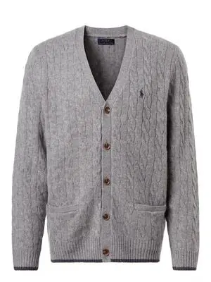 Polo Ralph Lauren Cable-knit Cashmere Cardigan - Grey