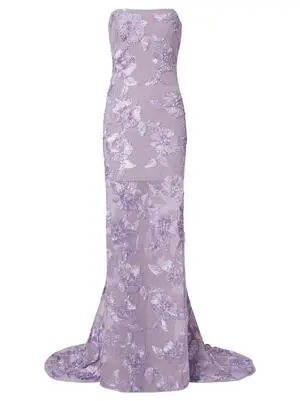 Remain Birger Christensen Floral-appliqué Maxi Dress - Purple