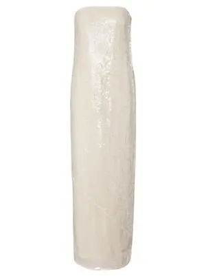 Remain Birger Christensen Sequined Maxi Dress - White