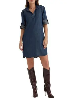 Bella Dahl Denim Mini Shirtdress - Twilight Rinse Wash