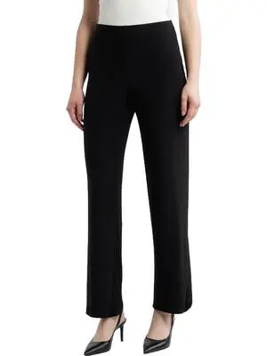 Anne Klein Wide-Leg Knit Pull-On Pants Anne Black