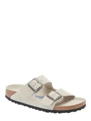 BIRKENSTOCK Arizona Soft Footbed Slide Sandal - Oyster