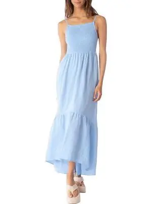 MAAJI Isadora Smocked Maxi Dress - Blue