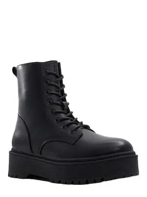 CALL IT SPRING BY ALDO Jadyn Platform Combat Boots - Black