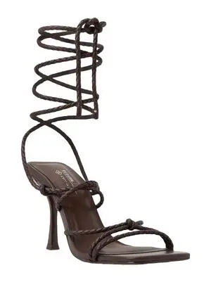 CALL IT SPRING BY ALDO Adriaana Ankle Wrap Sandal Dark Brown