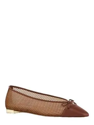 AQUAZZURA Gioia Cap-Toe Ballet Flats