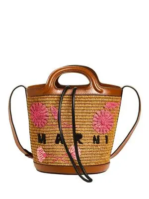 Marni Tropicalia Mini Bucket Bag - 215 - Mocha