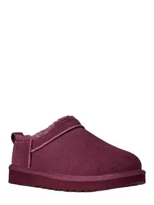 UGG Classic Micro Shearling Lined Slip-On Burnt Magenta