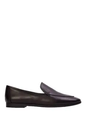 BLACK SUEDE STUDIO Allie Leather Loafer - Black Leather