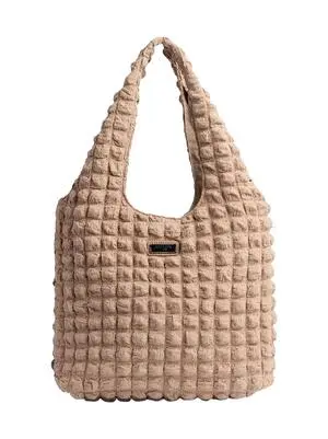 SAINT + SOFIA Soho Shoulder Tote Bag Beige