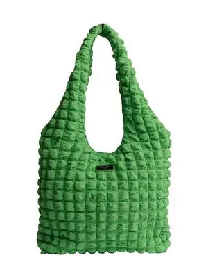 SAINT + SOFIA Soho Shoulder Tote Bag Green