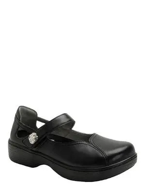 ALEGRIA BY PG LITE Onika Mary Jane Platform Clog - Black