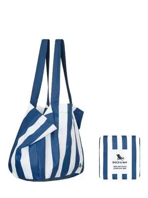 DOCK & BAY Foldable Everyday Tote Bag - Whitsunday Blue