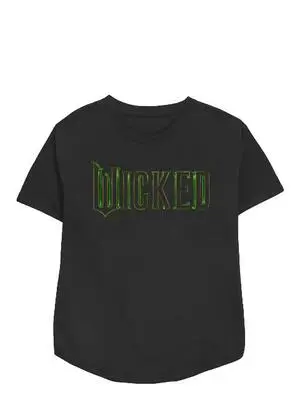 WICKED Official Logo Graphic Relaxed Fit T-shirt - Black Classic Logo