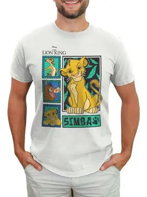 LION KING Best Friends Panels Graphic T-shirt - White