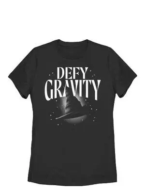 WICKED Defy Gravity Witch Hat Graphic T-shirt - Black