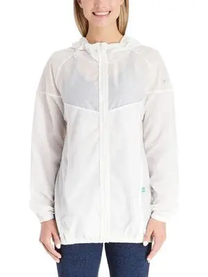 MODERN ETERNITY Waterproof 3-in-1 Maternity Windbreaker - Eggshell