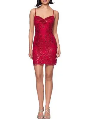 BLONDIE NITES Glitter Minidress