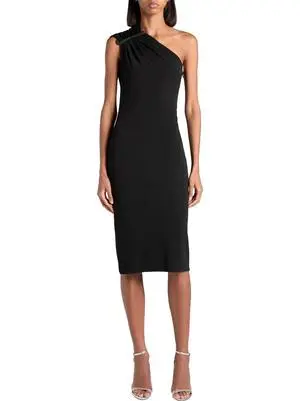 TOM FORD One-shoulder Crepe Jersey Cocktail Dress - Lb999 Black