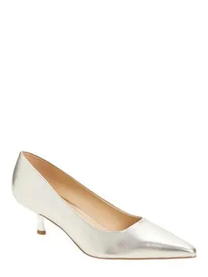 MARC FISHER Calynna Pointed Toe Kitten Heel Pumps
