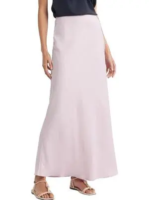 Hugo Boss Visos Satin Maxi Skirt - Lilac