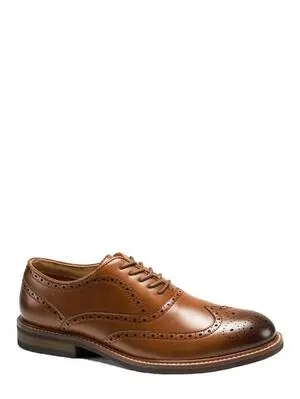 KENNETH COLE Lance Wingtip Oxford - Medium Brown