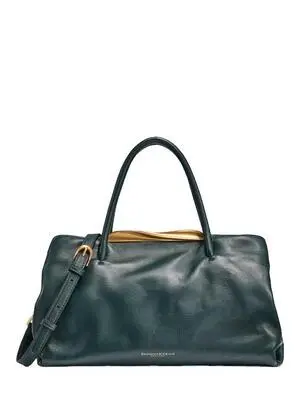Donna Karan New York Poplin Small Satchel - Dark Forest