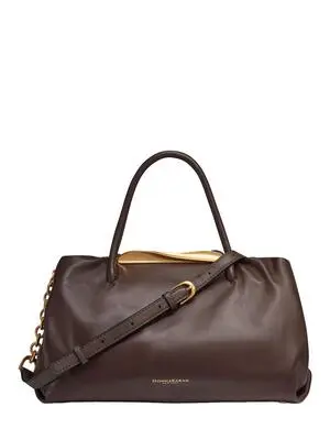 Donna Karan New York Poplin Small Satchel - Umber
