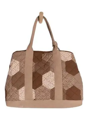 Free People Pippa Patchwork Cotton Tote Neutral Mix