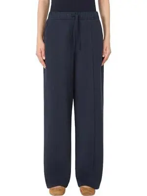 Max Mara Jersey Drawstring Waist Pants - Navy