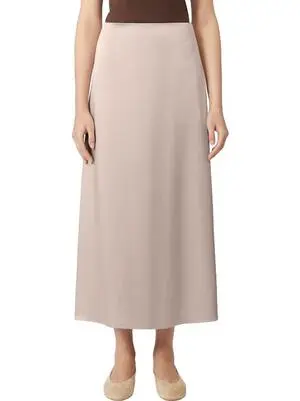 Max Mara Angelo Satin Skirt - Powder