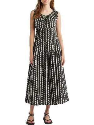 Rails Anastasia Shirred Maxi Dress - Painted Noir