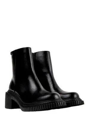Camper Pix London Zip Up Boots Black