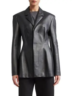 FFORME FFORME Dakota Hourglass Leather Blazer