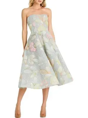 HELSI Vivi Strapless Cocktail Dress - Seafoam Multi