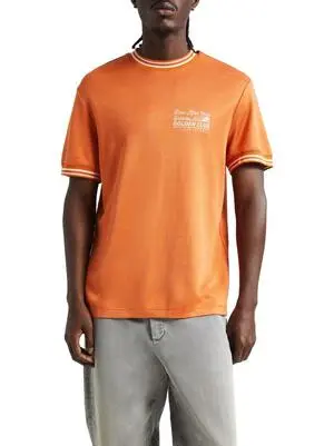 GOLDEN GOOSE Journey Regular Fit Graphic T-shirt - Tangerine